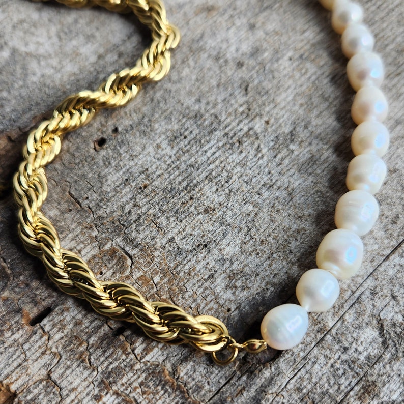 Pearl Rope Chain Necklace - Etsy