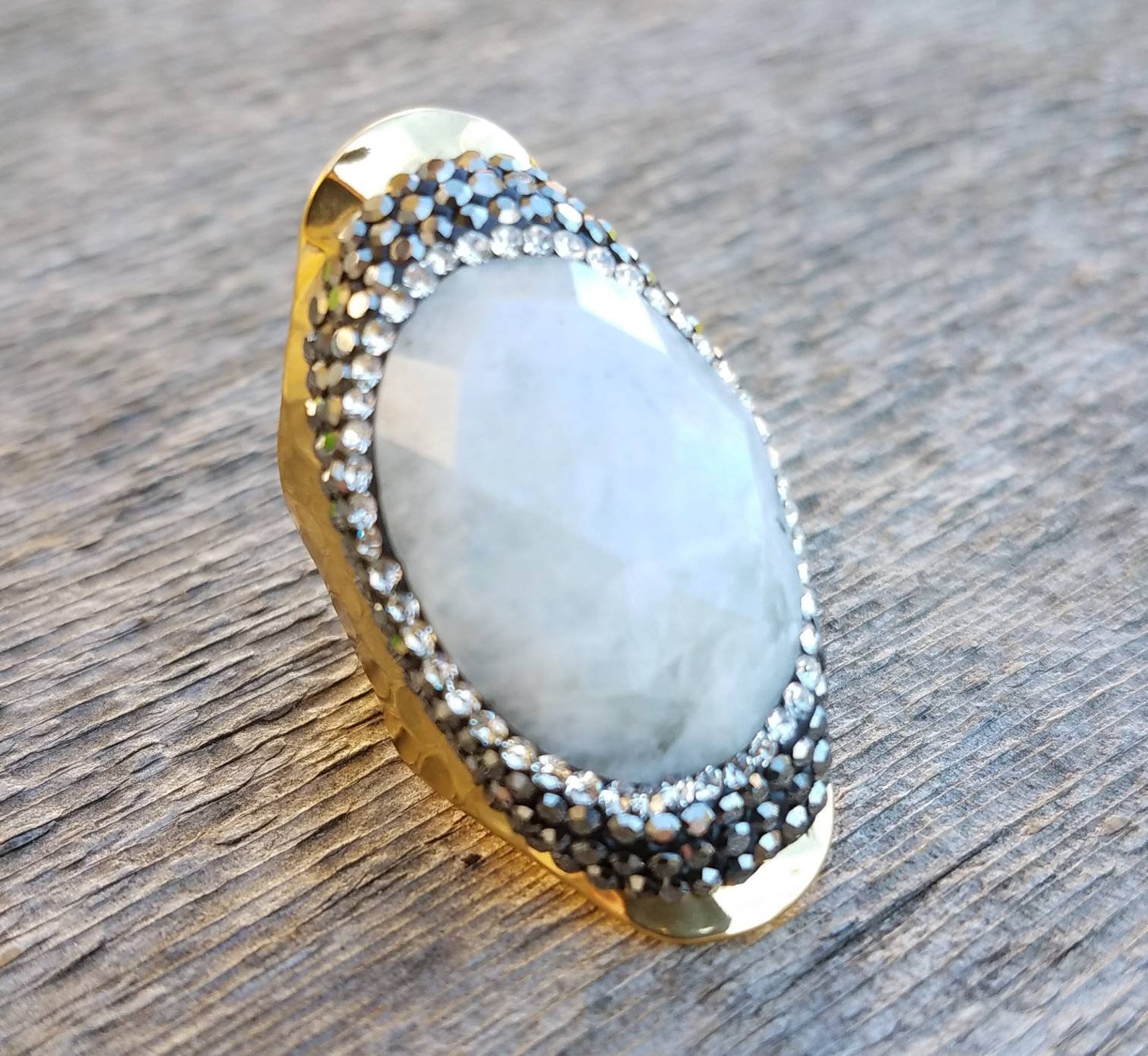 Moonstone Ring - Etsy