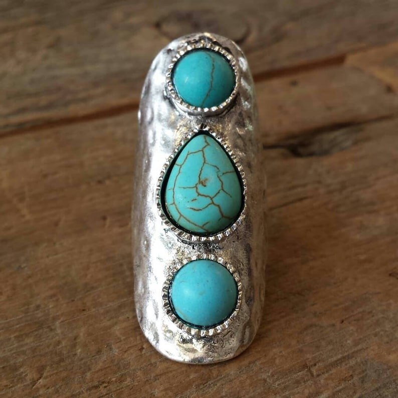 Santa Fe Turquoise Ring - Etsy