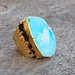 Turquoise Slab Ring | Etsy