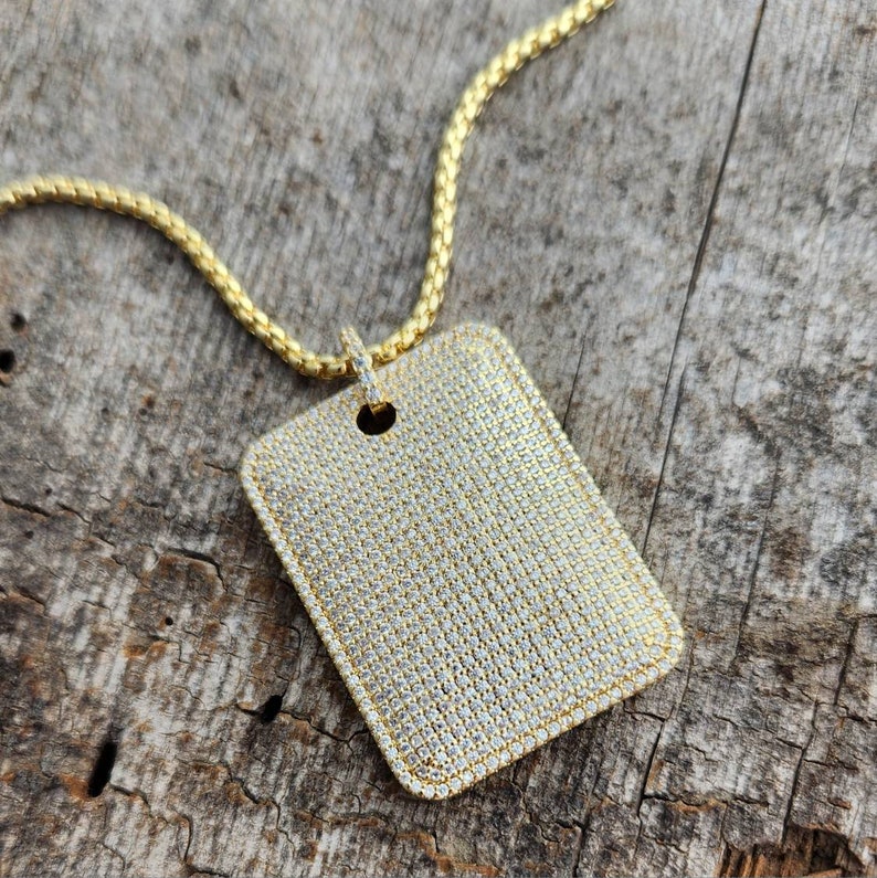 Bougie Dog Tag Necklace - Etsy