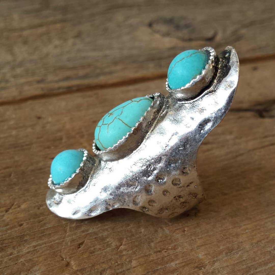 Santa Fe Turquoise Ring - Etsy