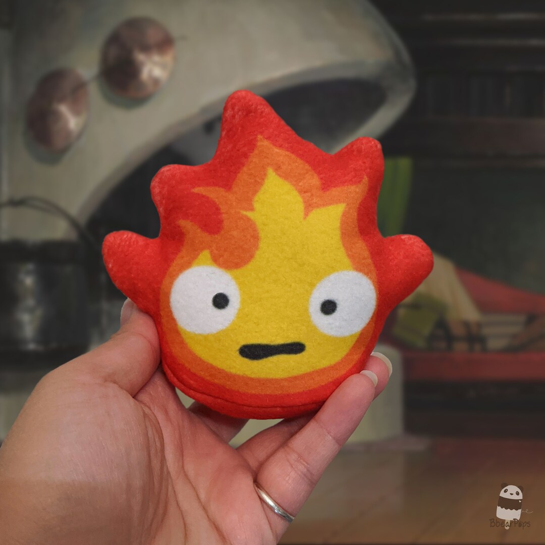 Mini Calcifer Plush, Fire Demon - Etsy