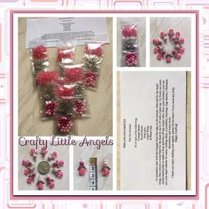DIY Craft Kit Make Your Own Kit Angel Charms Kit Small Pink - Etsy