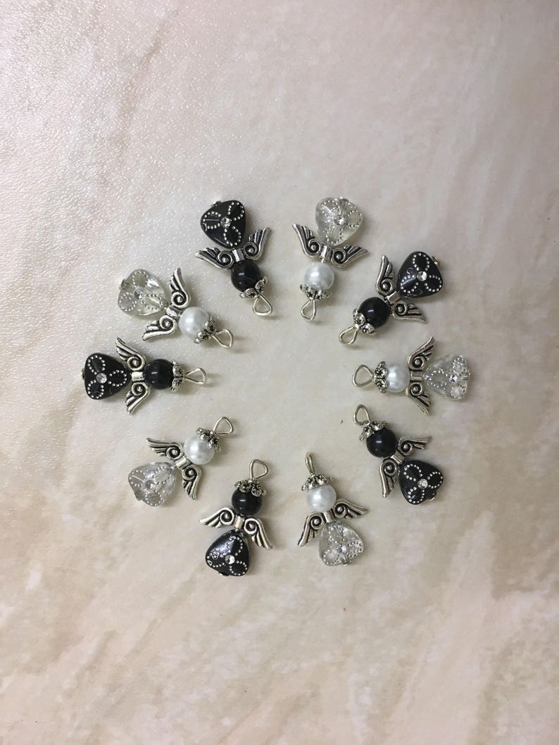 Multicoloured Angel Charms Handmade Angel Pendants Small | Etsy