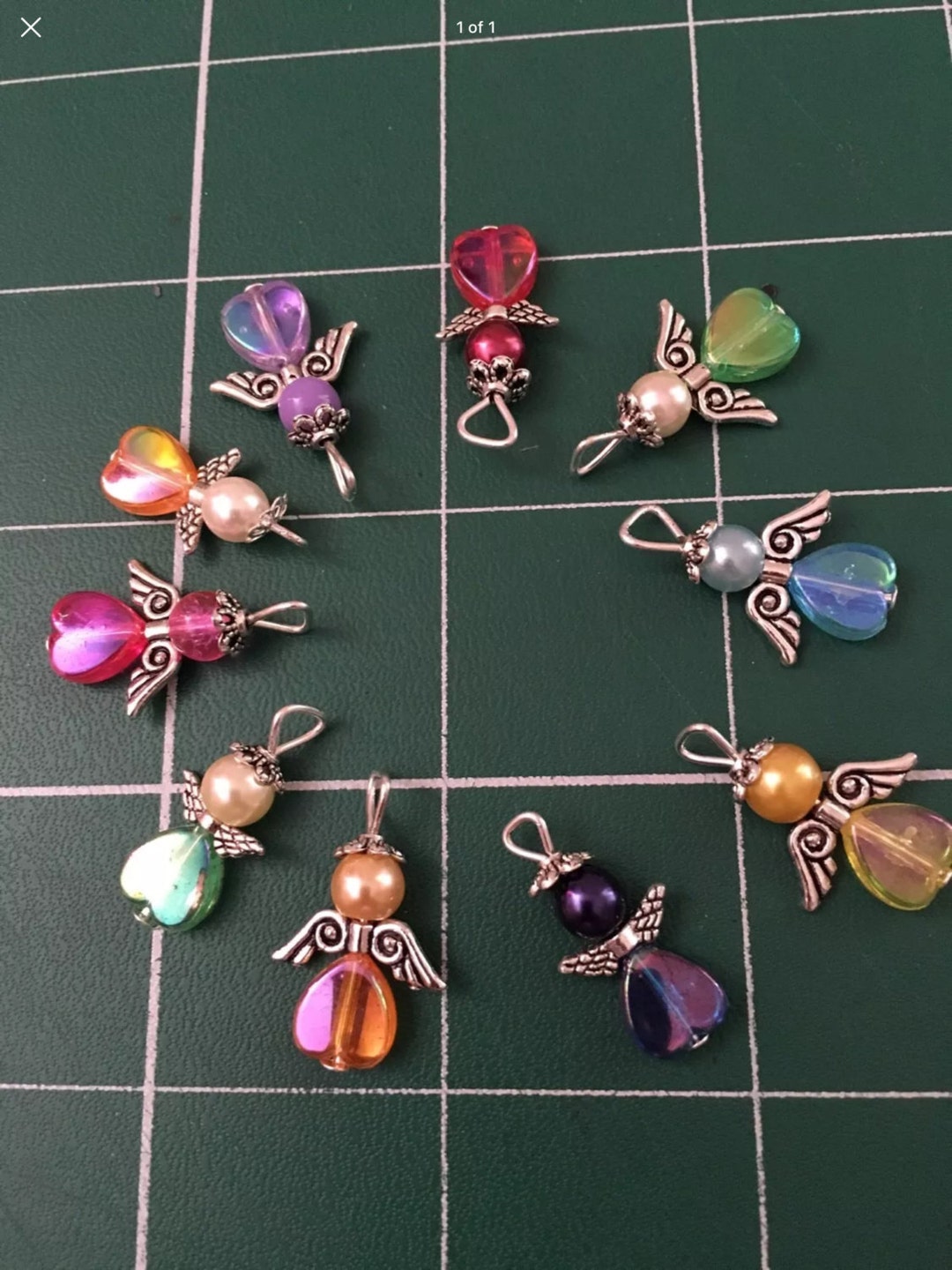 Multicoloured Angel Charms, Angel Pendants, Wholesale Pack, Small Angel ...