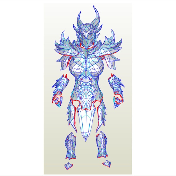 Pepakura Armor Female - Etsy