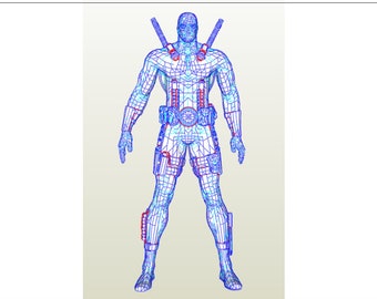 Deadpool Pepakura - Etsy