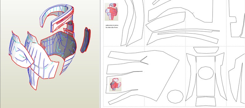 N7 Male Armor Suit EVA Foam Templates to Build Your Own - Etsy