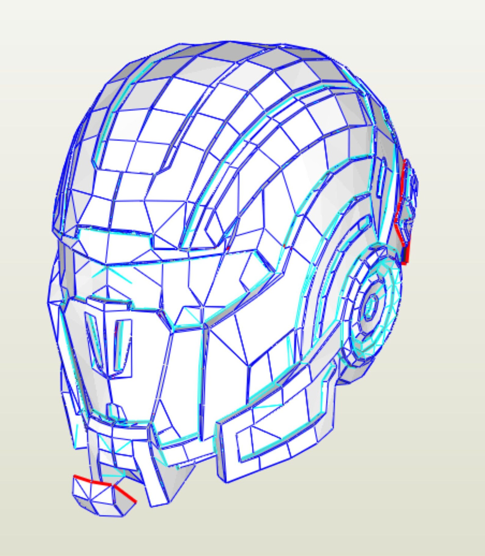 N7 Helmet Wearable Replica Pepakura Blueprints for EVA Foam - Etsy Canada