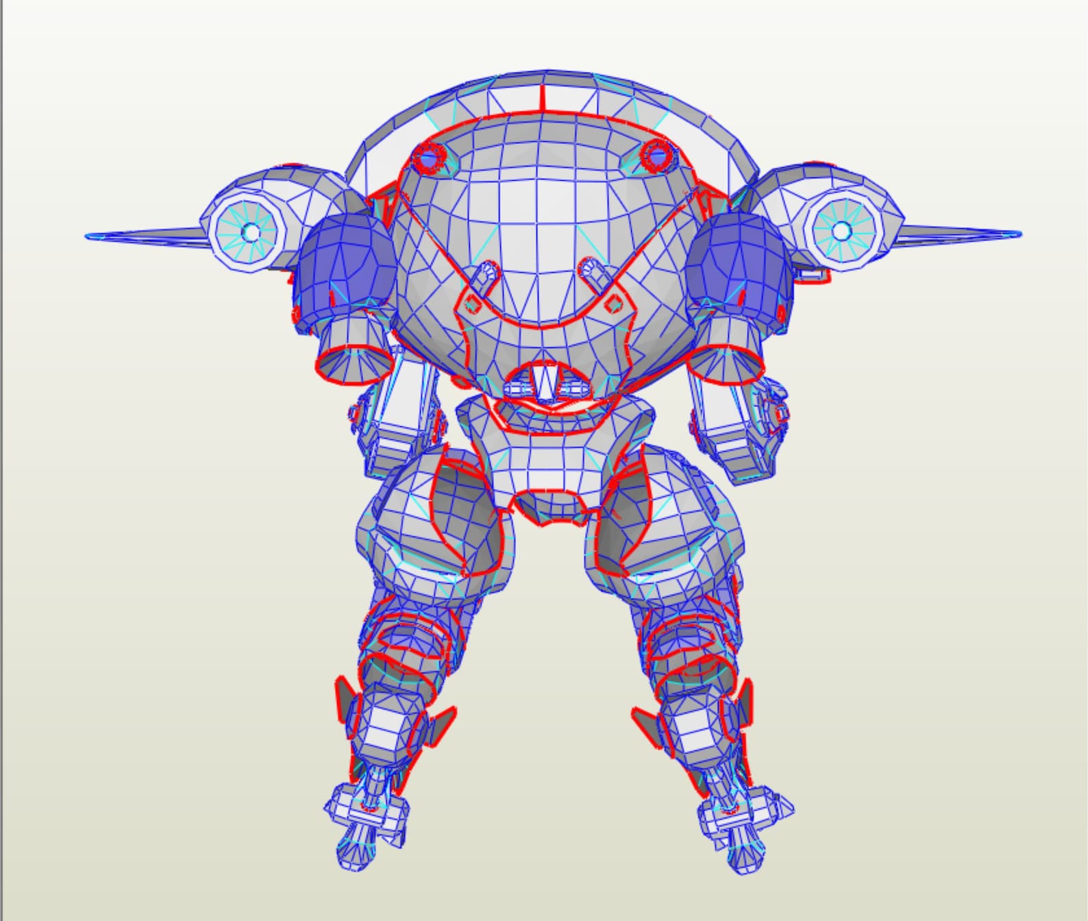 D.Va robot pepakura eva foam templates | Etsy