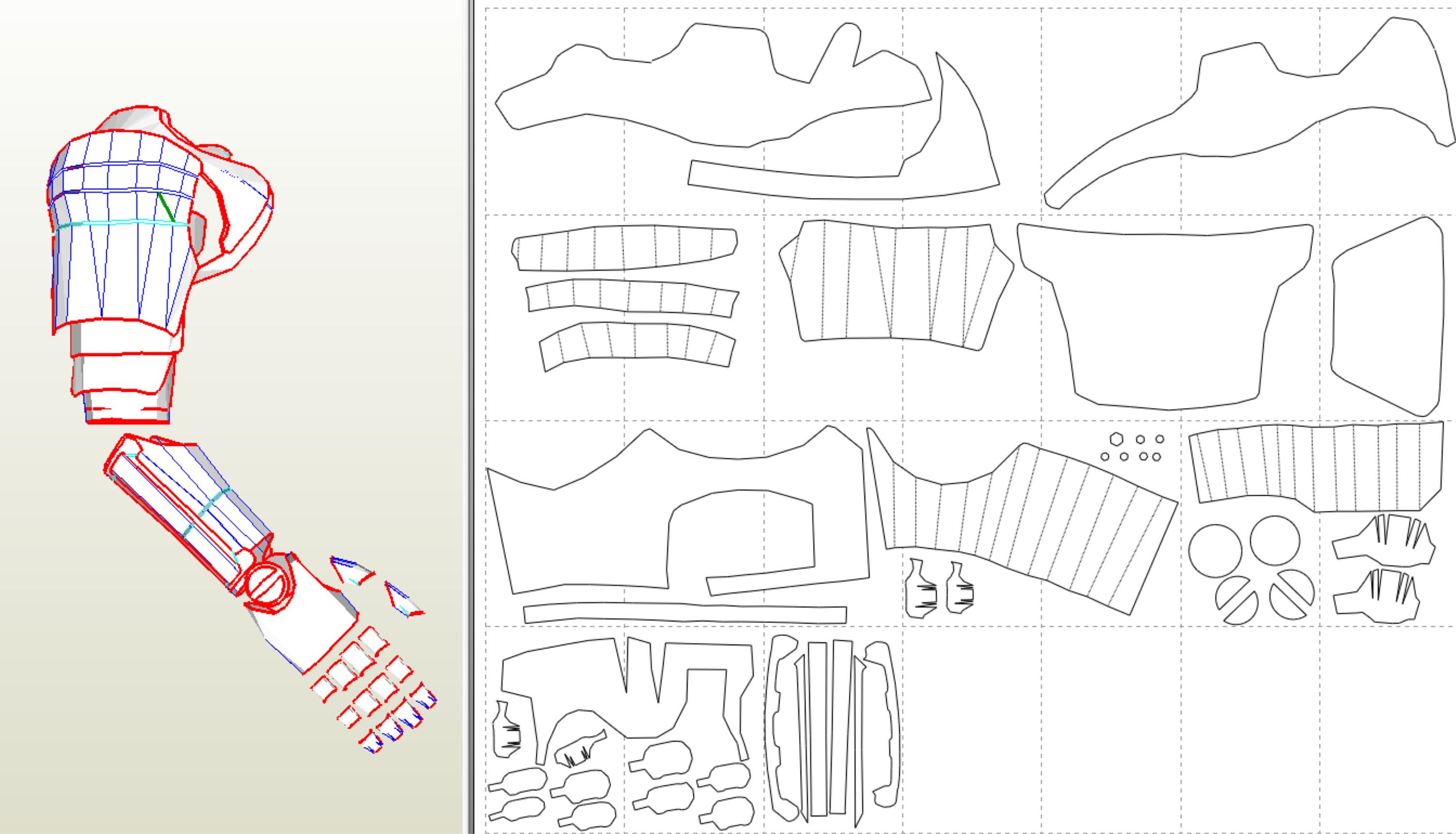 Edward Elric's Bionic Arm Pepakura Eva Foam Templates - Etsy