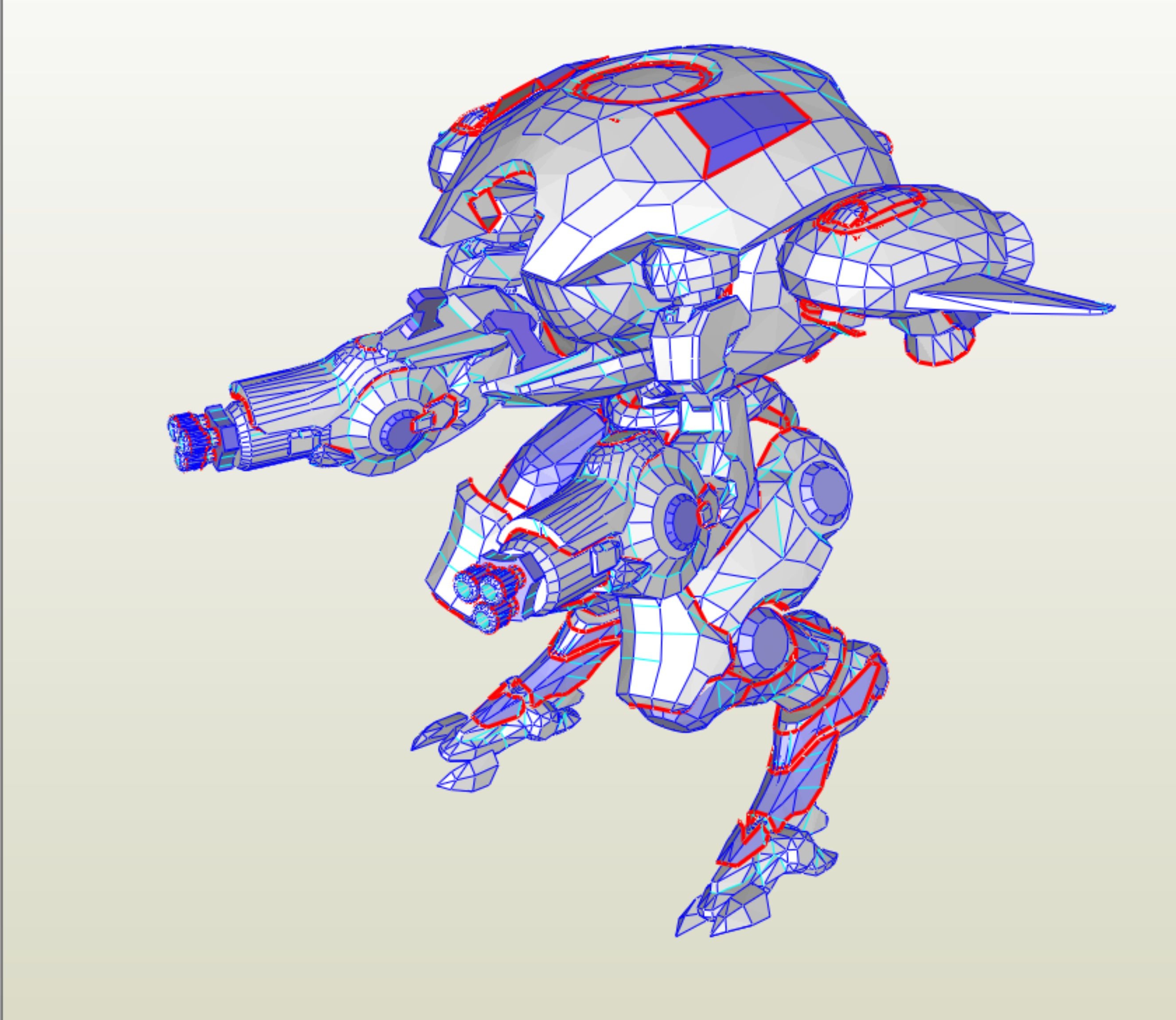 D.Va robot pepakura eva foam templates | Etsy