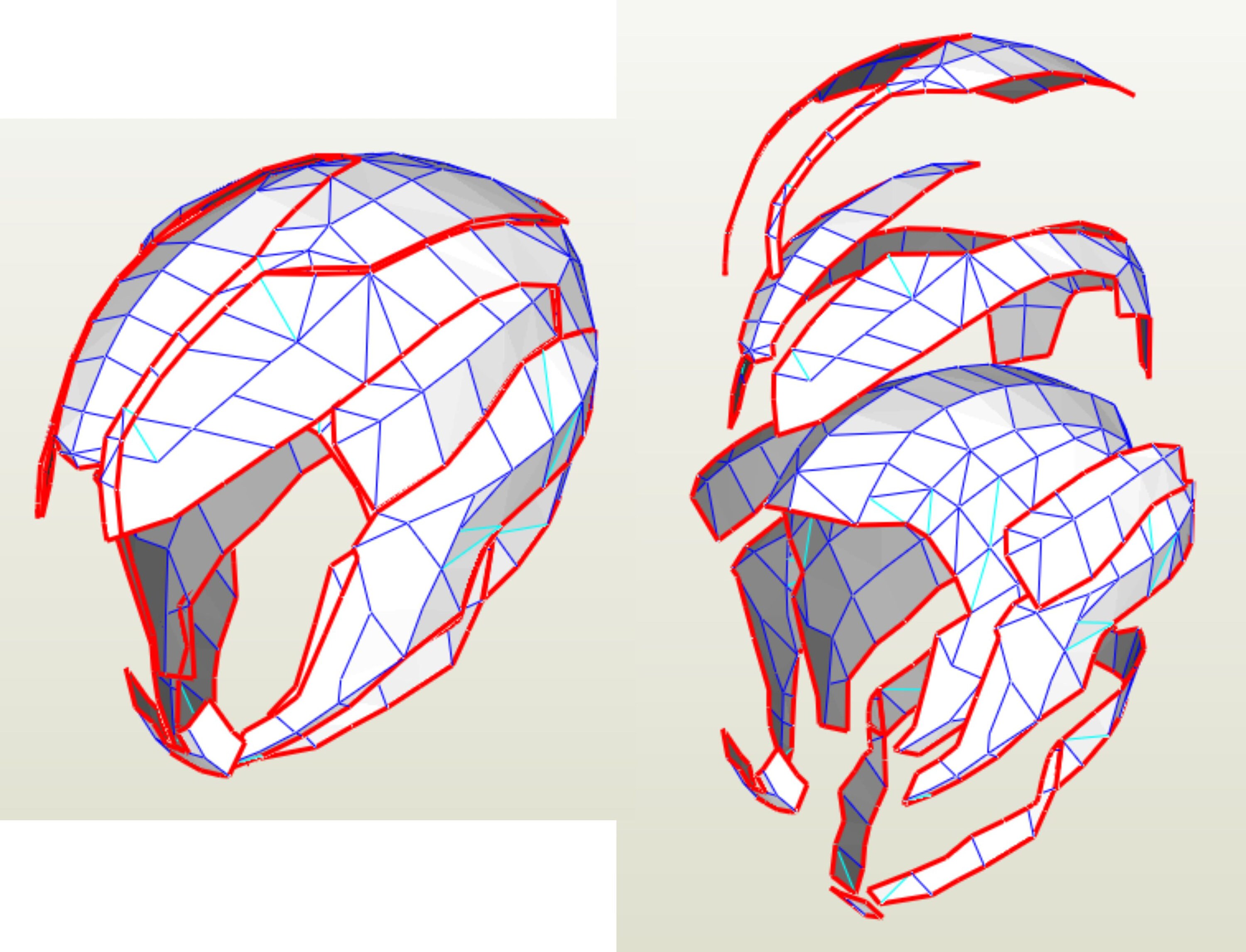 Destiny Warlock Helmet Pepakura