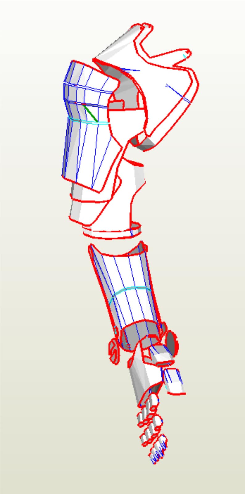 Edward Elric's Bionic Arm Pepakura Eva Foam Templates - Etsy