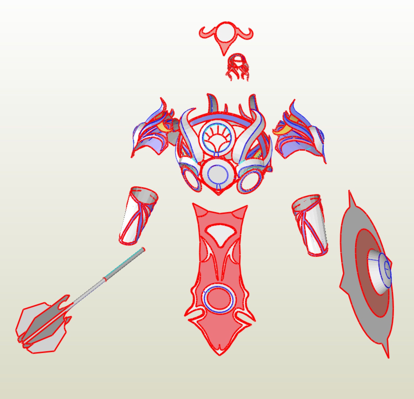 Shadowheart Body Armor Pepakura EVA Foam Digital Templates - Etsy