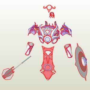 Shadowheart Body Armor Pepakura EVA Foam Digital Templates - Etsy
