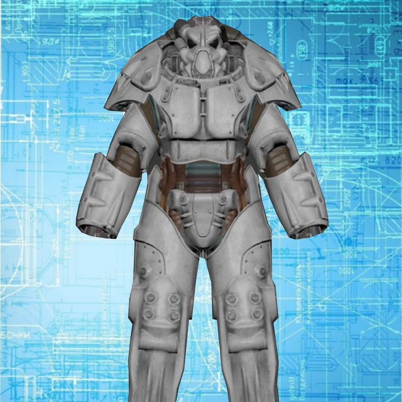 EVA Foam Fallout 4 X 01 Power Armor Blueprints Etsy EVA Foam Fallout 4 X 01 Power Armor Blueprints Etsy