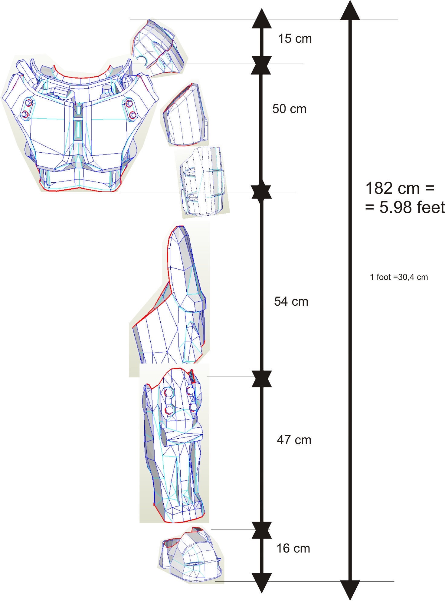 EVA Foam X-01 Power Armor Digital Blueprints | Etsy