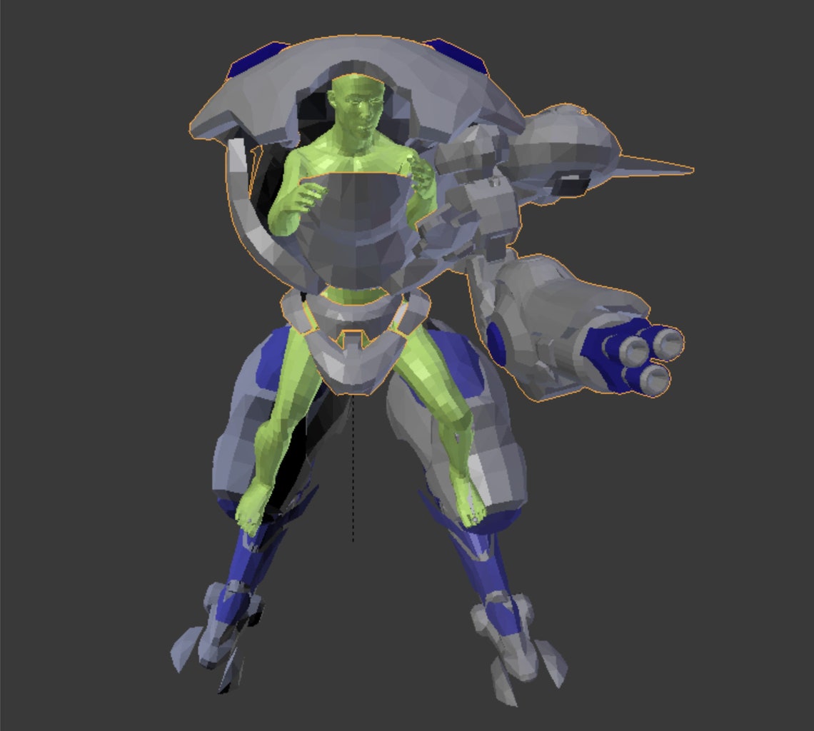 D.Va robot pepakura eva foam templates | Etsy