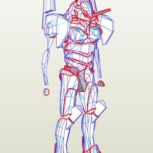 EVA 01 Evangelion Body Armor Foam Templates - Etsy