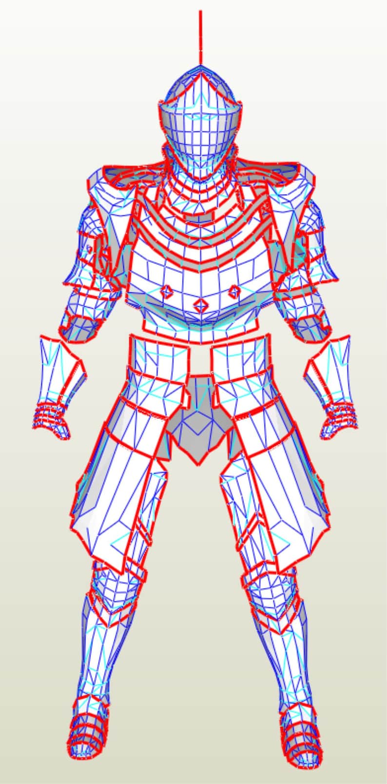 Darkmoon Knightess EVA Foam Pepakura Body Armor Blueprints to - Etsy