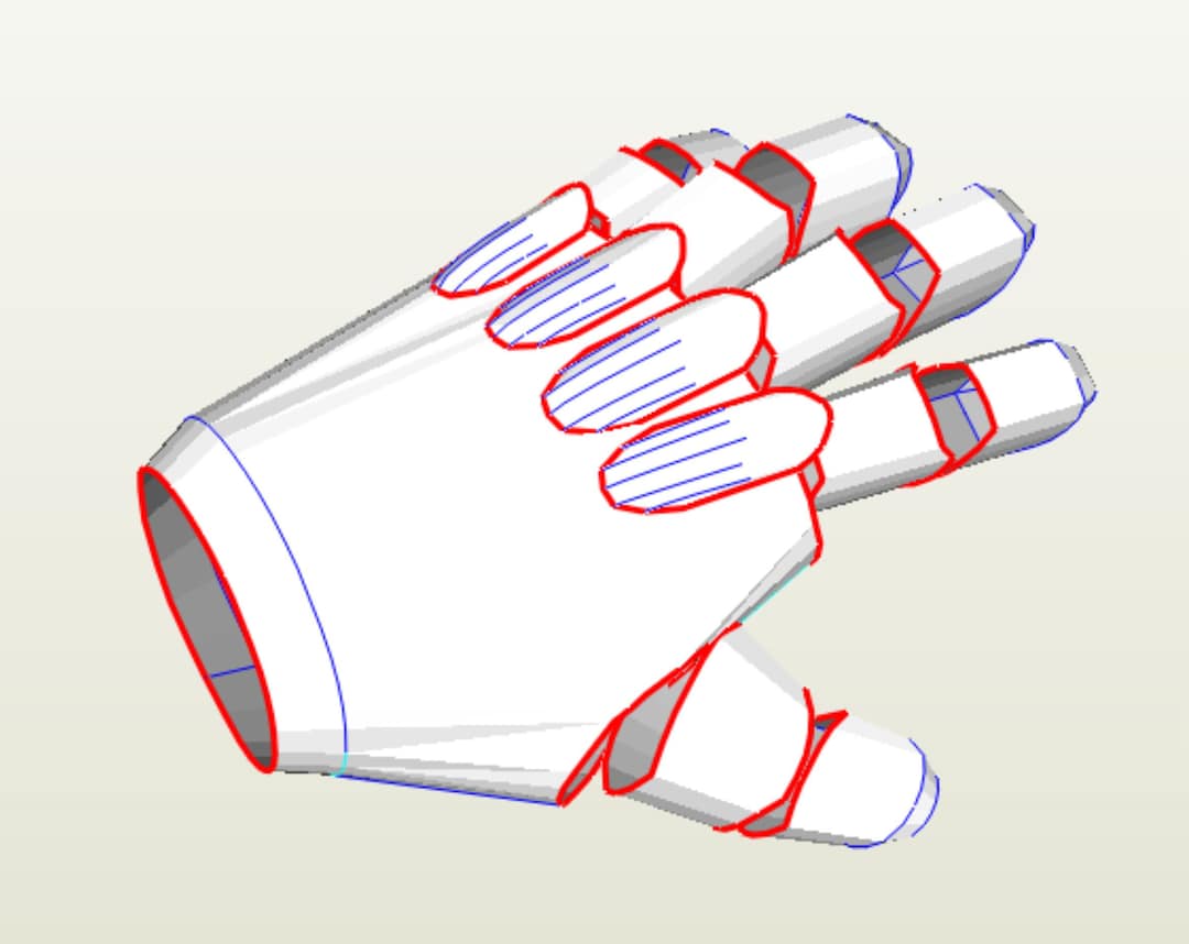 Glove Eva Foam Templates - Etsy