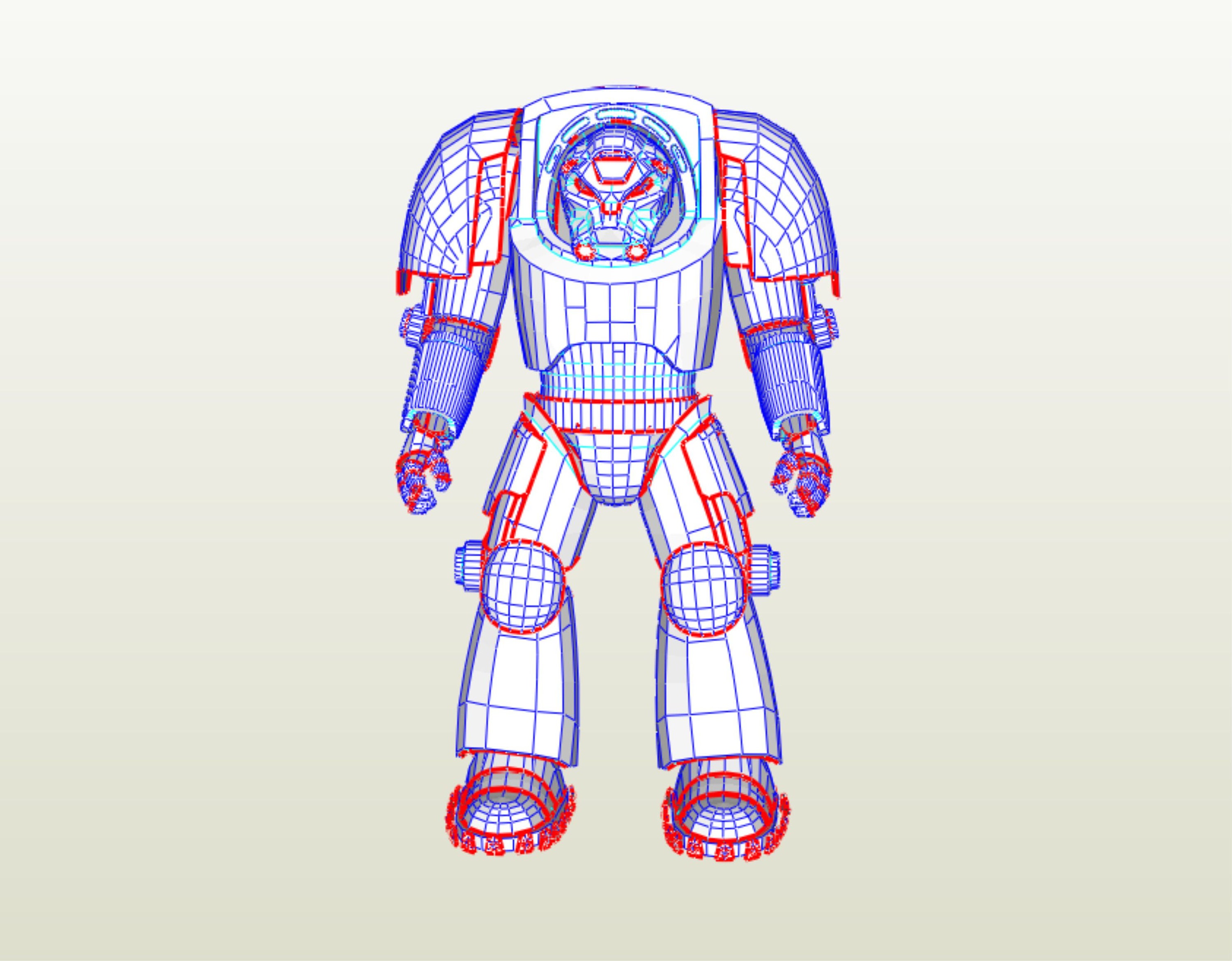 Terminator War Hammer 40kbody Armor Pepakura Eva Foam - Etsy Canada