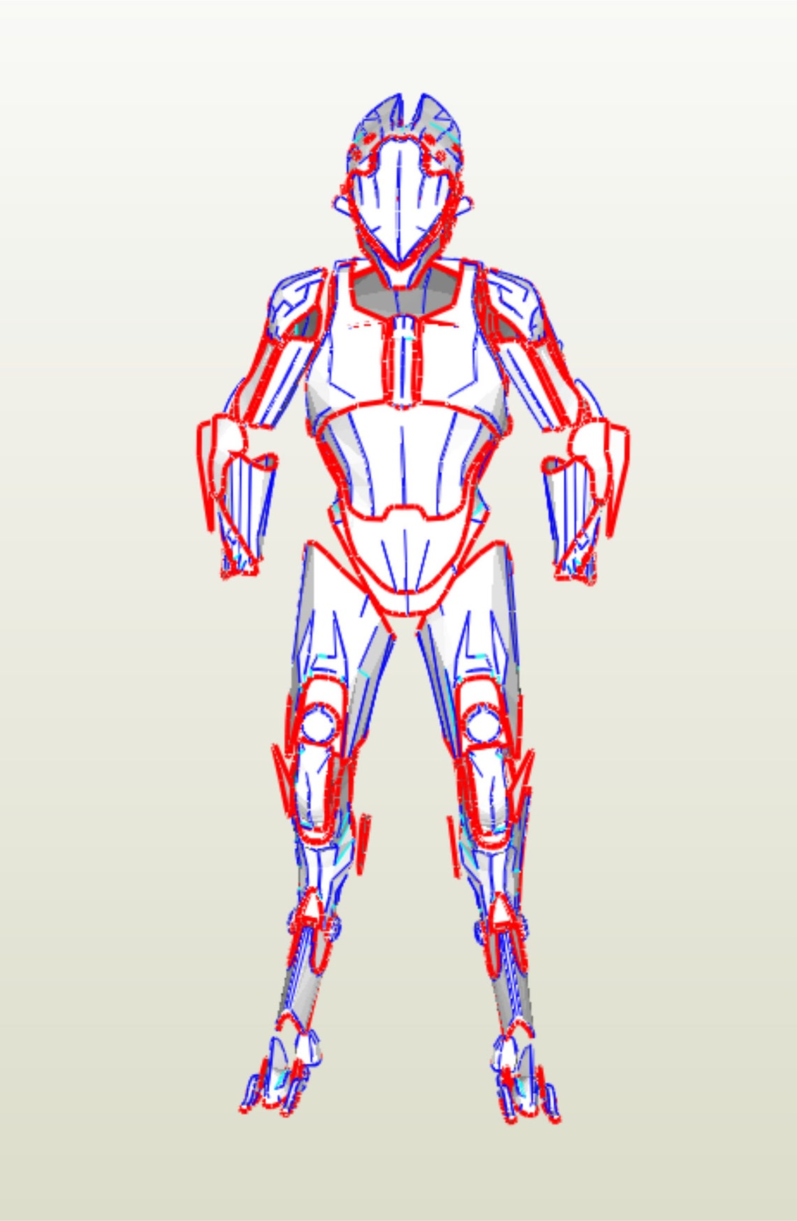 Interceptor Armor Suit DIY Blueprints | Etsy
