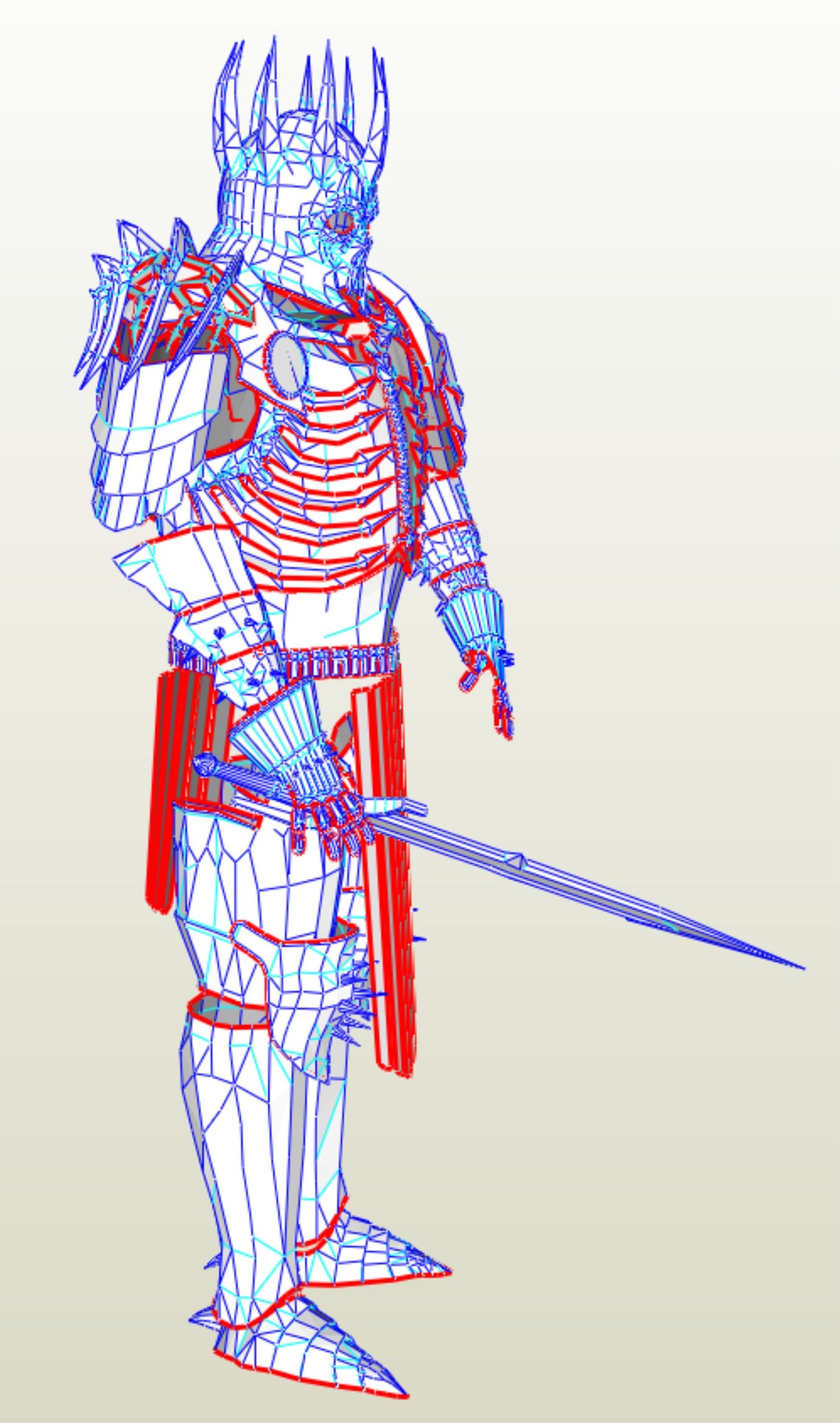 Eredin's Body Armor Templates for Pepakura to Build Your | Etsy