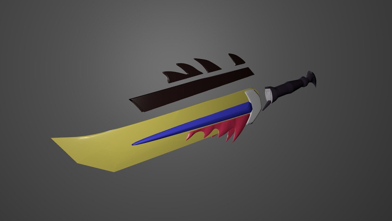 Monsterhunter Charge Blade for 3D Print - Etsy