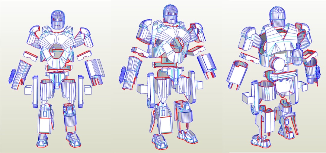 Mark 1 Armor Suit Wearable Cosplay Pepakura Patters to Build Your Own ...