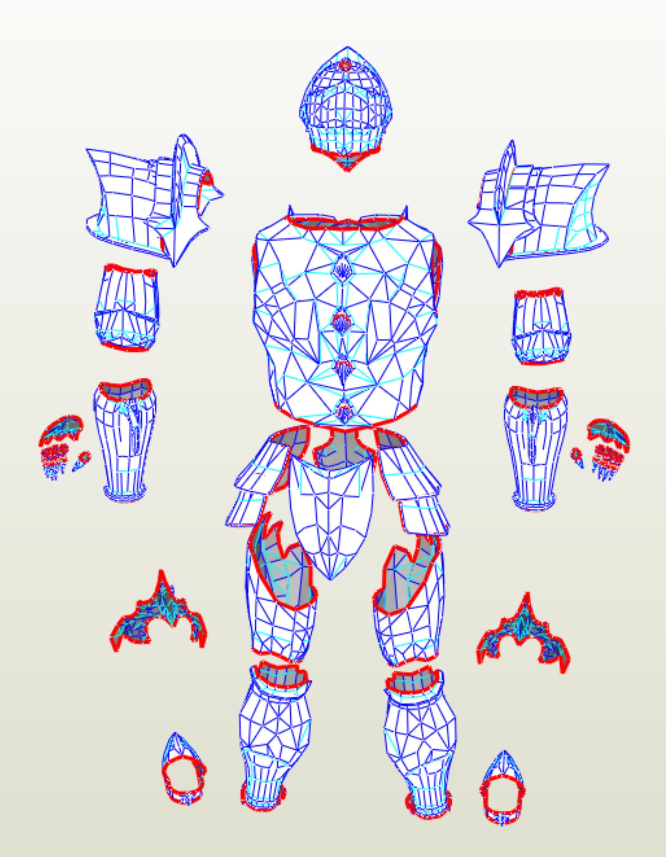 Berserker Armor Suit Cosplay Pepakura Paper Templates - Etsy Ireland