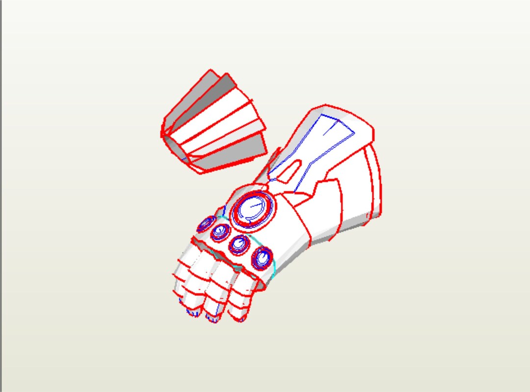 The Infinity Gauntlet Eva Foam Templates - Etsy