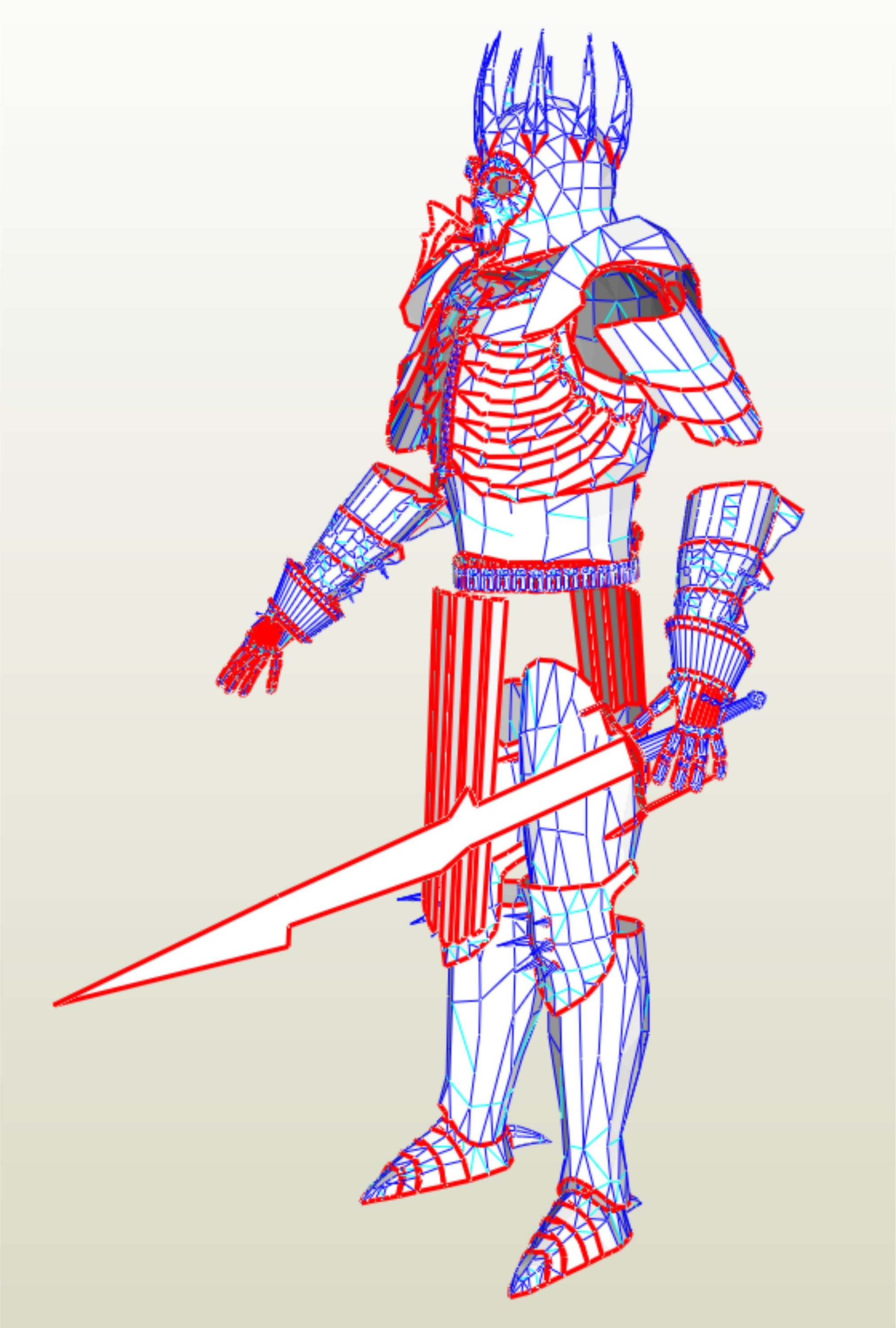 EVA Foam Eredin's Armor Suit Pepakura Templates | Etsy