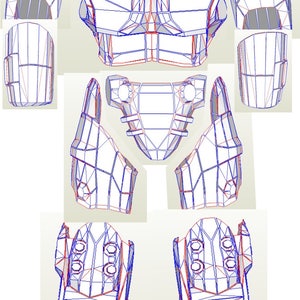 X-01 Power Armor Digital EVA Foam Templates - Etsy Australia