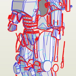 Kid Size T-45 Power Armor EVA Foam Templates to Build Your Own - Etsy