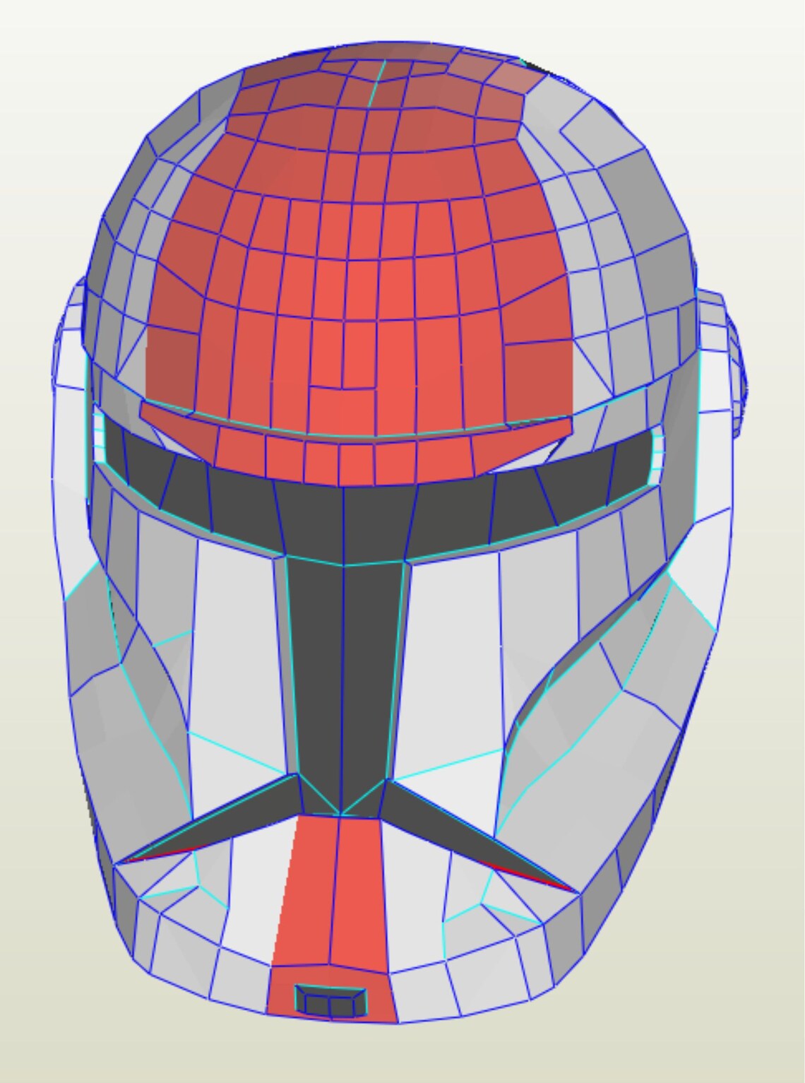 Commander Helmet Templates for Paper Build - Etsy