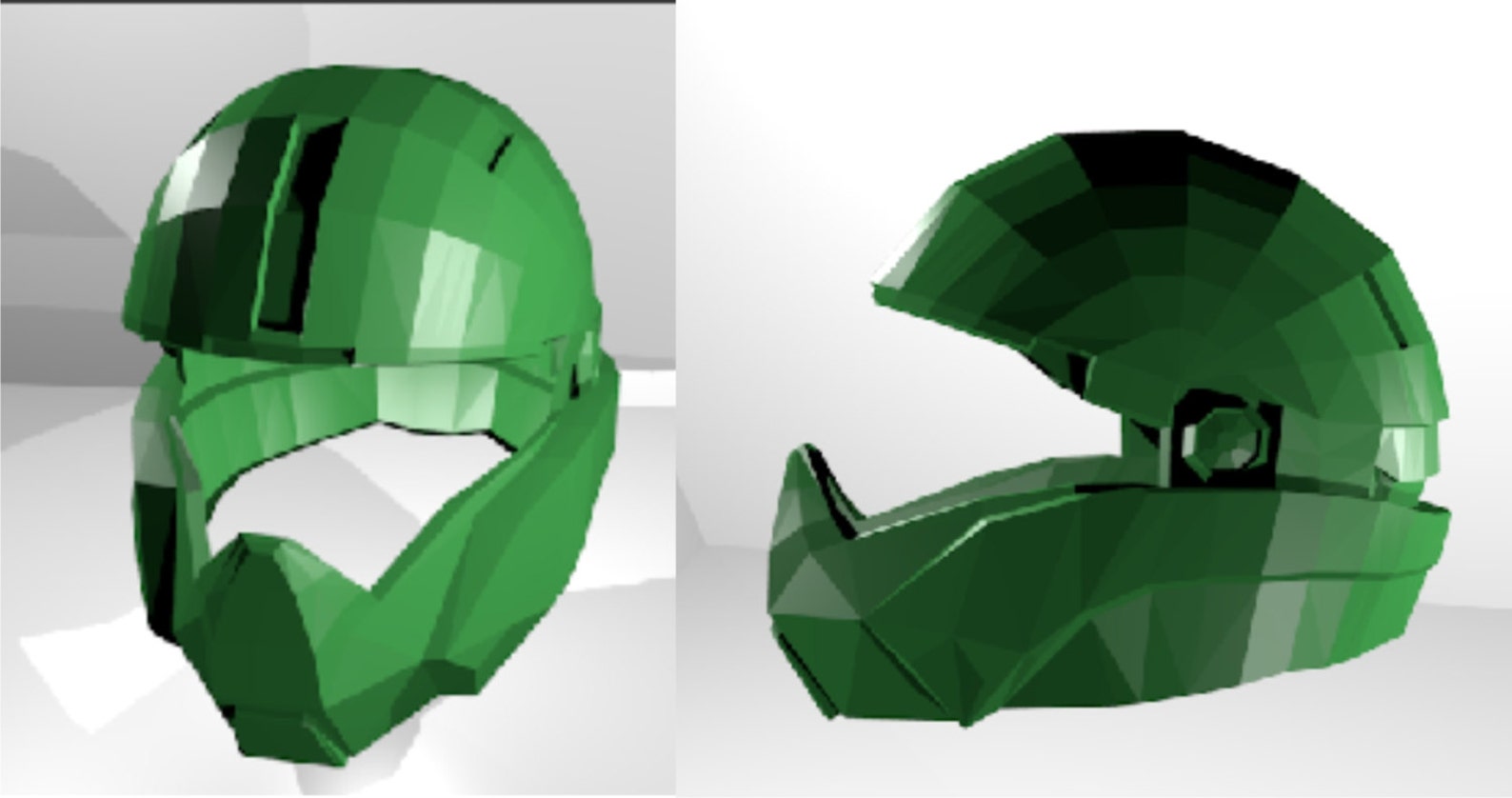 UNSC naval helmet replica pattern for pepakura to build your | Etsy