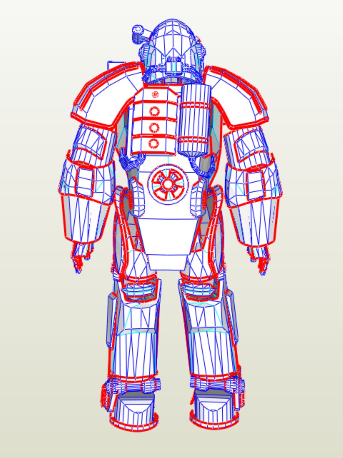 Fallout Power Armor Foam Templates