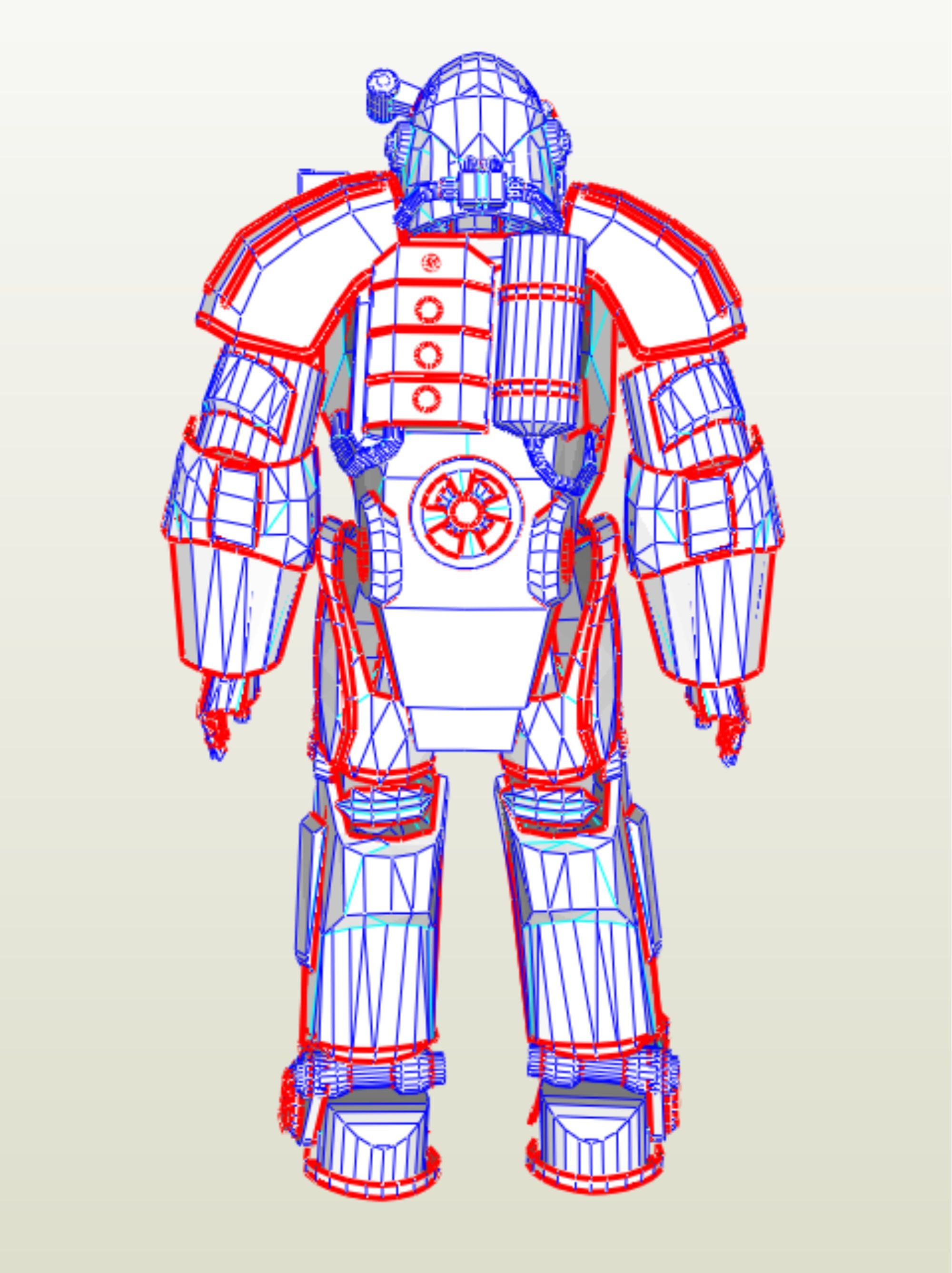 T-45 MOD Power Armor Eva Foam Templates - Etsy
