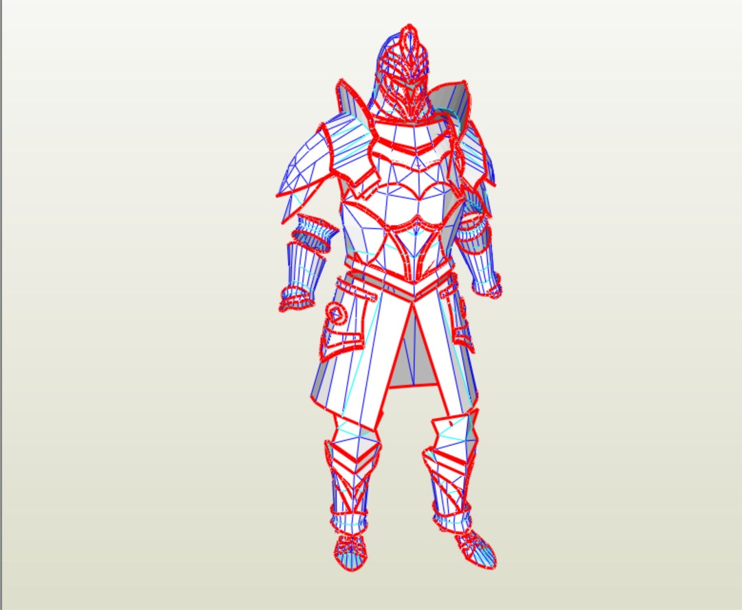 Fume Knight Body Armor Eva Foam Pepakura Templates - Etsy