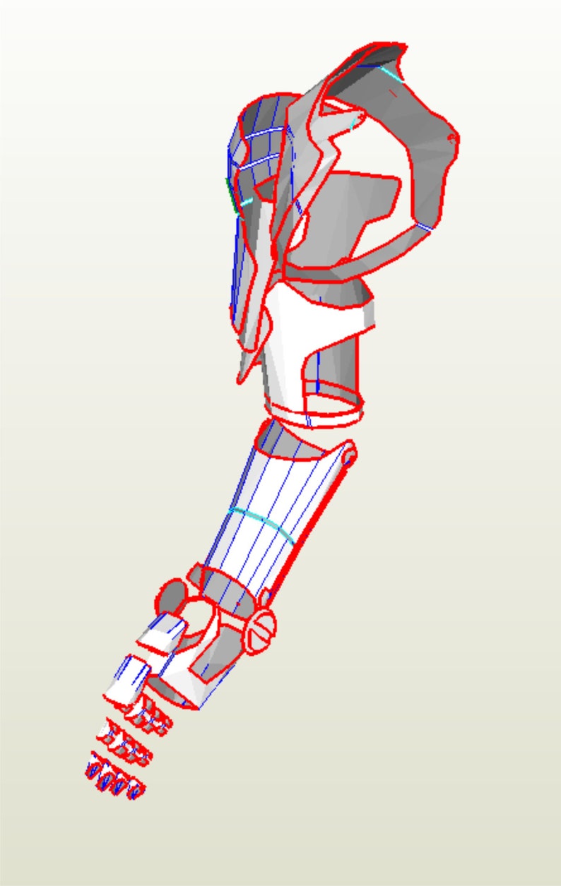 Edward Elric's Bionic Arm Pepakura Eva Foam Templates - Etsy