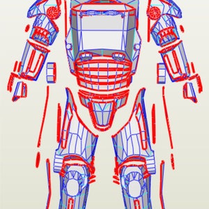 Kid Size T-45 Power Armor EVA Foam Templates to Build Your Own - Etsy