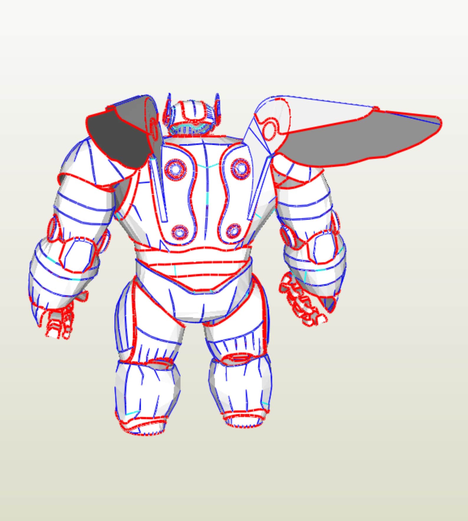 Baymax Hero 6 Body Armor Pepakura EVA Foam Digital Templates - Etsy