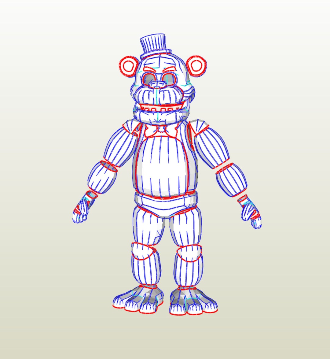 Bear Freddy Digital Pepakura Eva Foam Templates - Etsy Bear Freddy Digital Pepakura Eva Foam Templates - Etsy