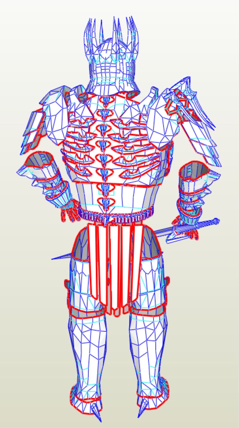 Eredin's Body Armor Templates for Pepakura to Build Your Own - Etsy