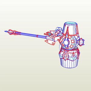 Herta's Hammer Pepakura EVA Foam Templates - Etsy