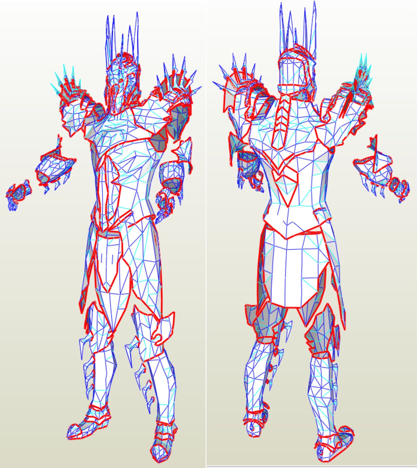Sauron Armor Suit EVA Foam Templates to Build Your Own - Etsy
