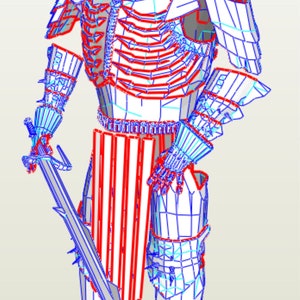 Eredin's Body Armor Templates for Pepakura to Build Your Own - Etsy